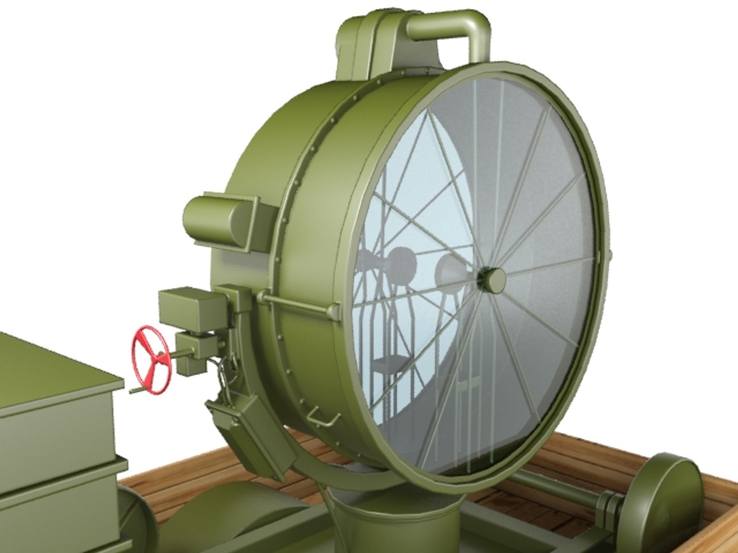 3d Zis-12 Searchlight Truck Model