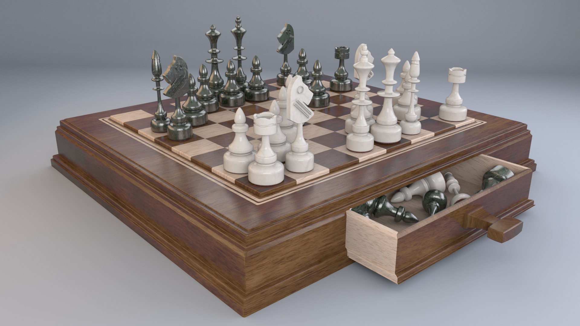 3D Chess Set - TurboSquid 1773060