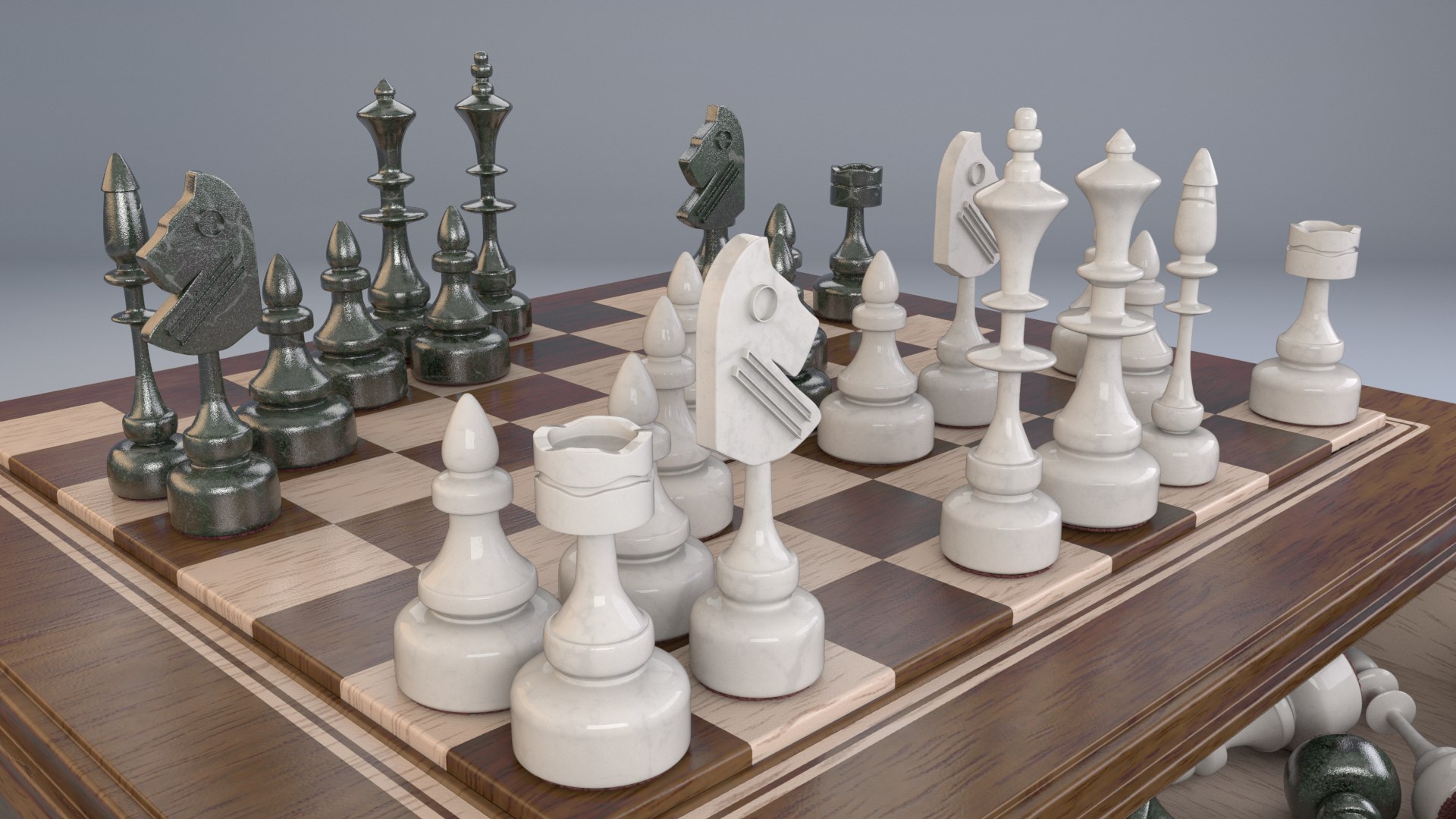 3D Chess Set - TurboSquid 1773060