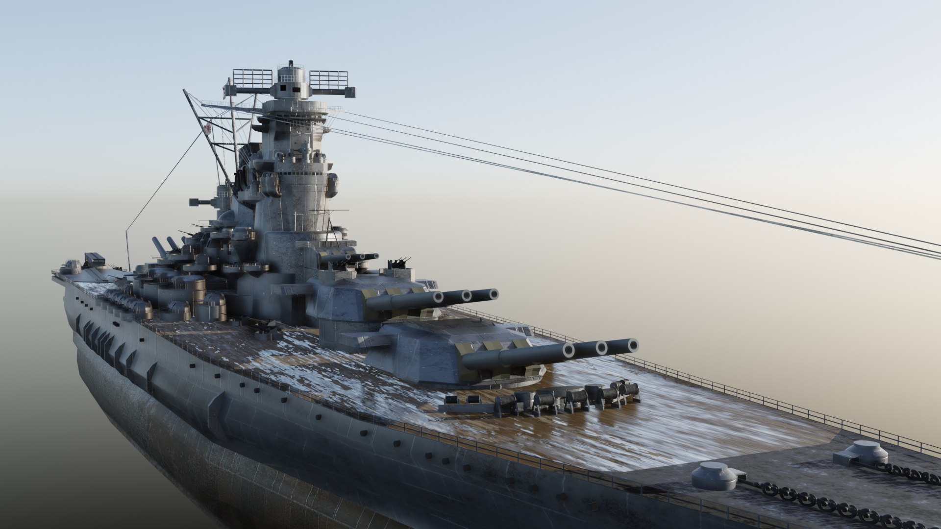 IJN Yamato Ww2 NEW 3d Model Battleship 3D - TurboSquid 2283992