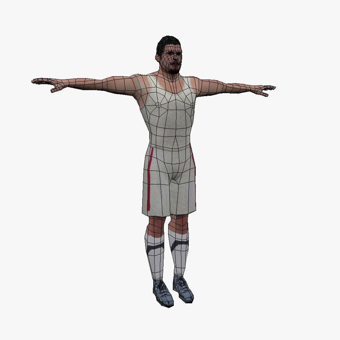 3D Realistic Basketball Player Ready - TurboSquid 1174283