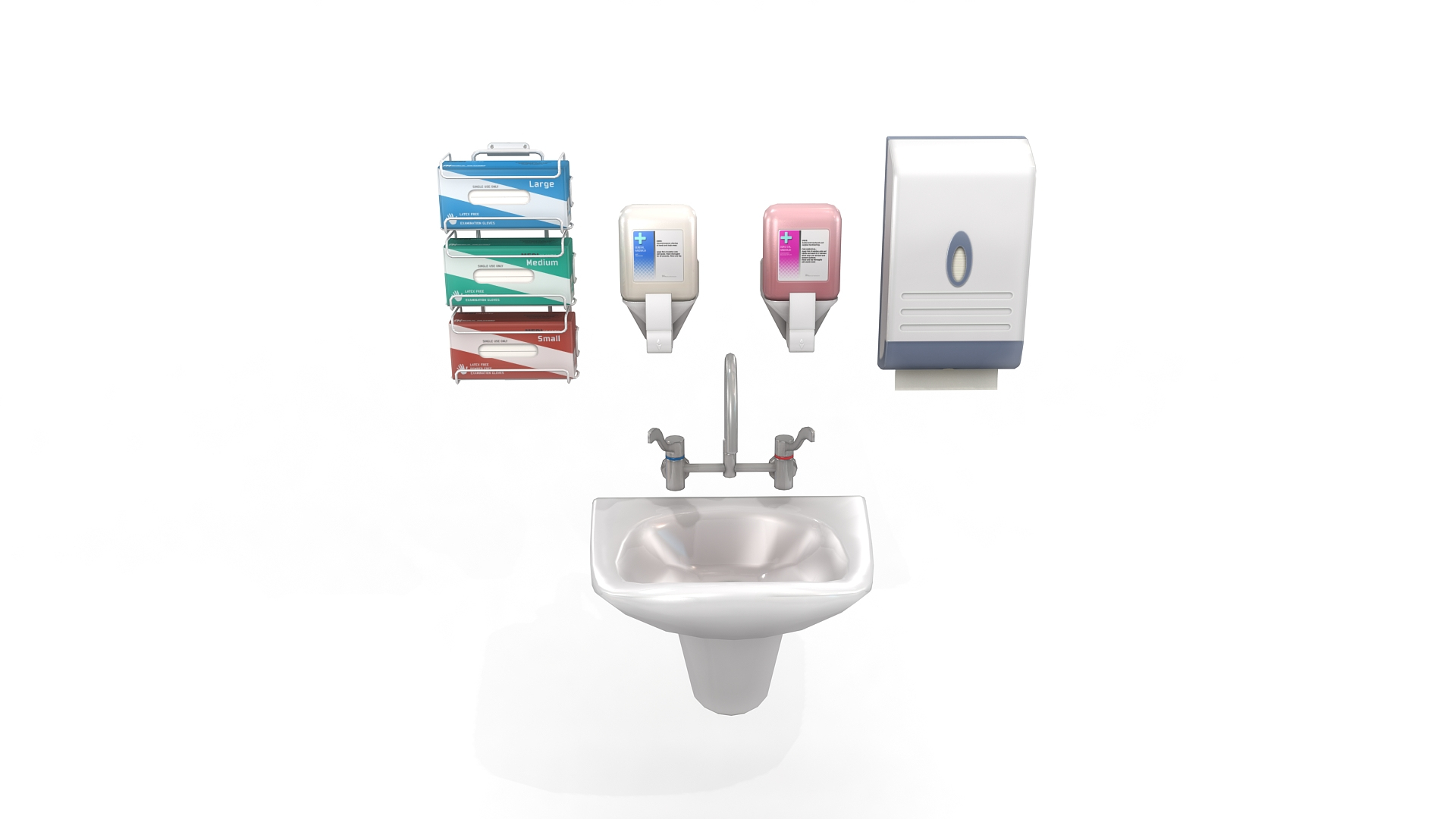 Hospital Hand Wash Station 1 3D - TurboSquid 1821568