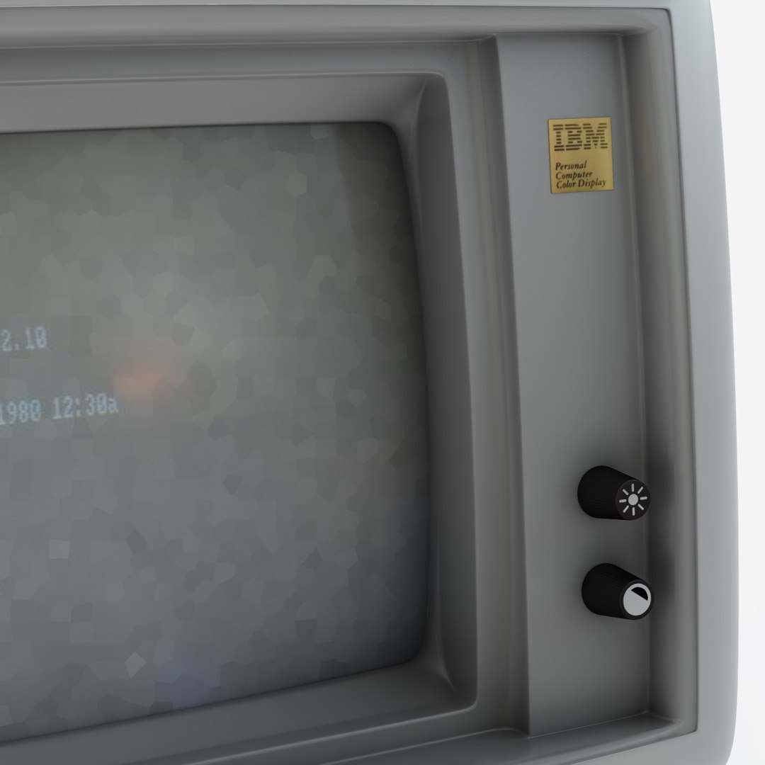 Old Ibm Monitor 3d C4d