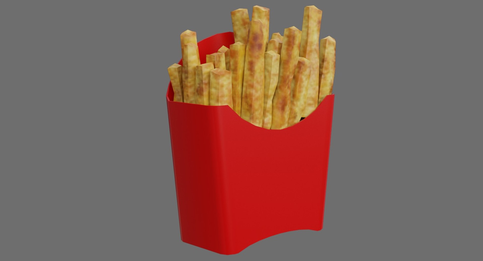 3D French Fries 1a Model - TurboSquid 1293653