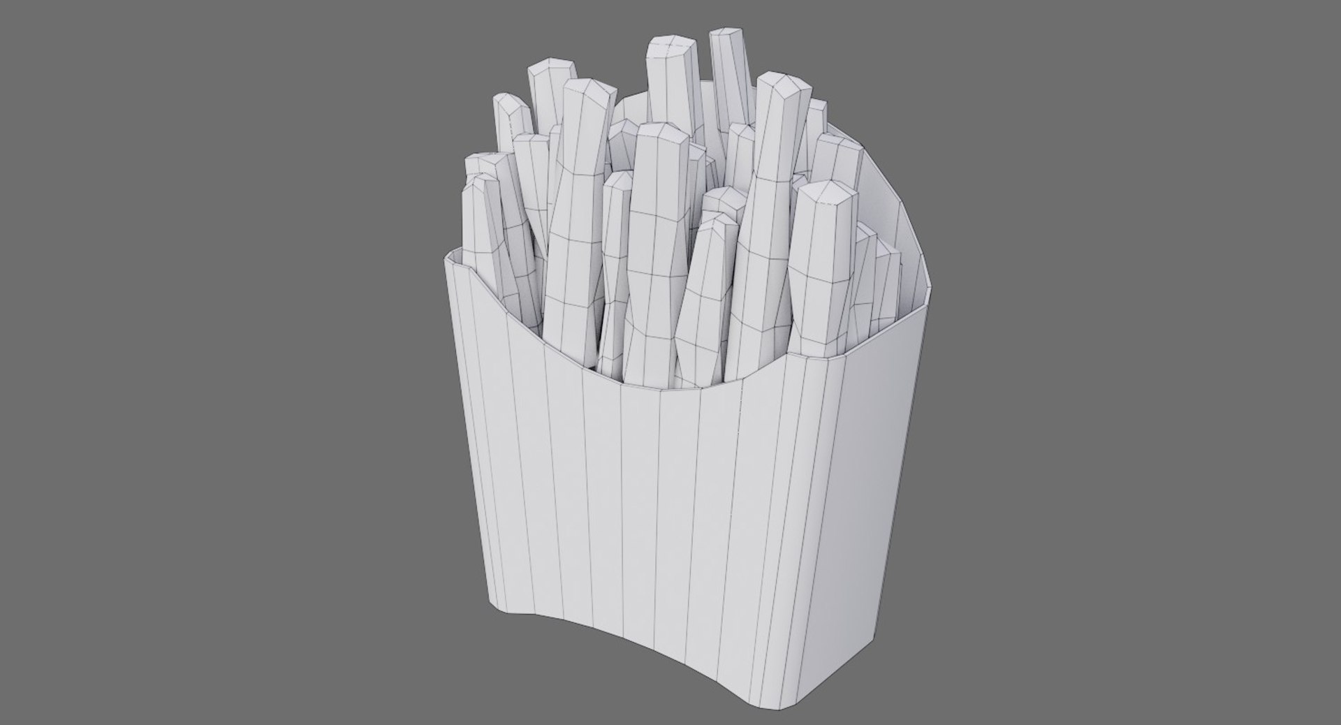 3D French Fries 1a Model - TurboSquid 1293653