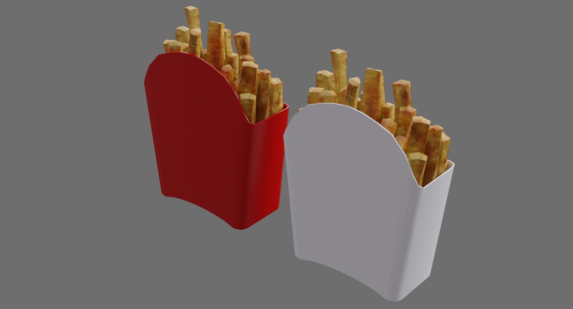 3D French Fries 1a Model - TurboSquid 1293653