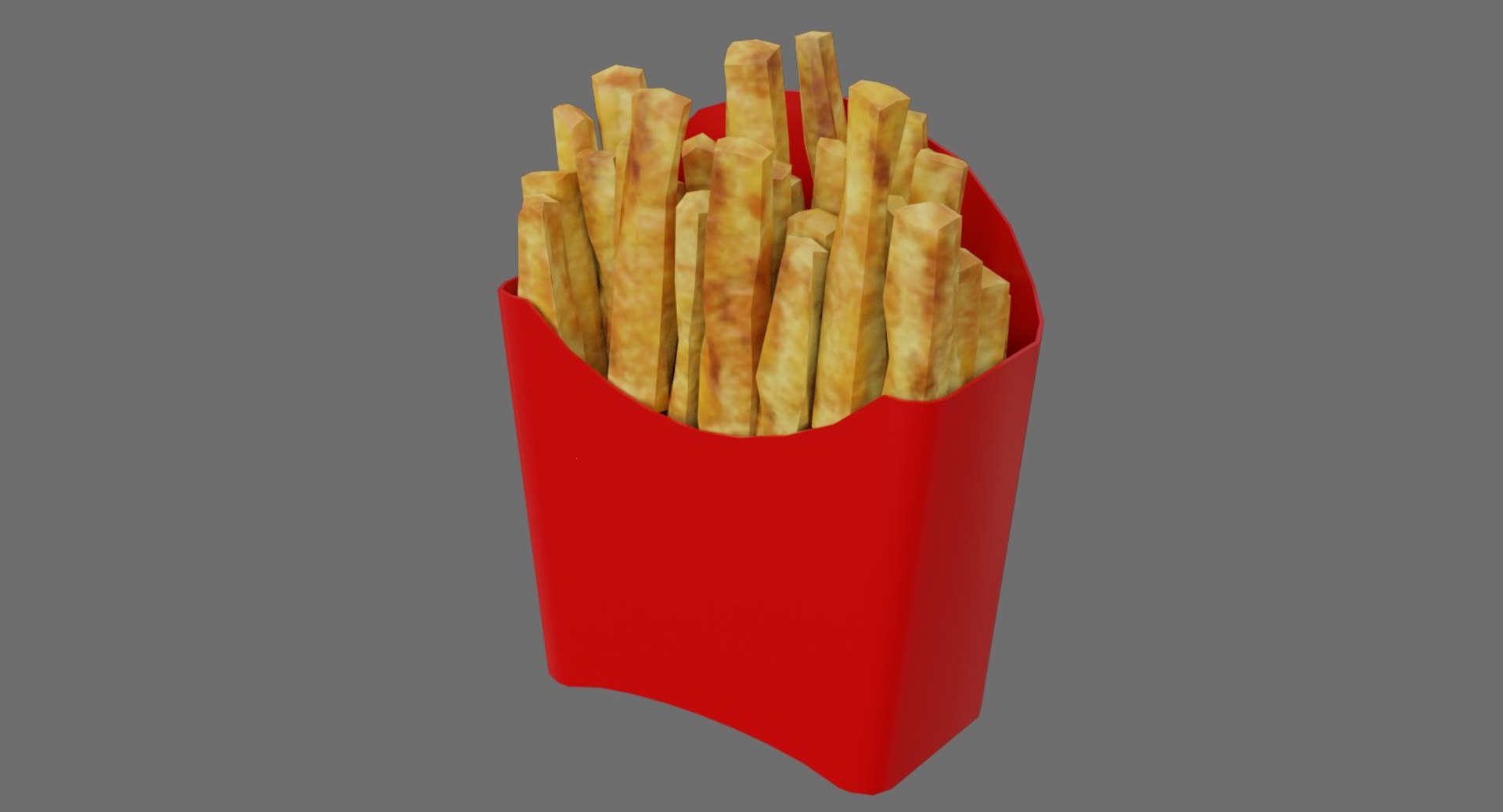 3D French Fries 1a Model - TurboSquid 1293653