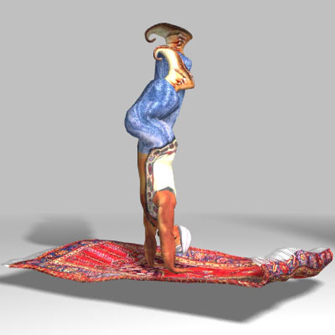 3d Model Oriental Mage Magic Carpet