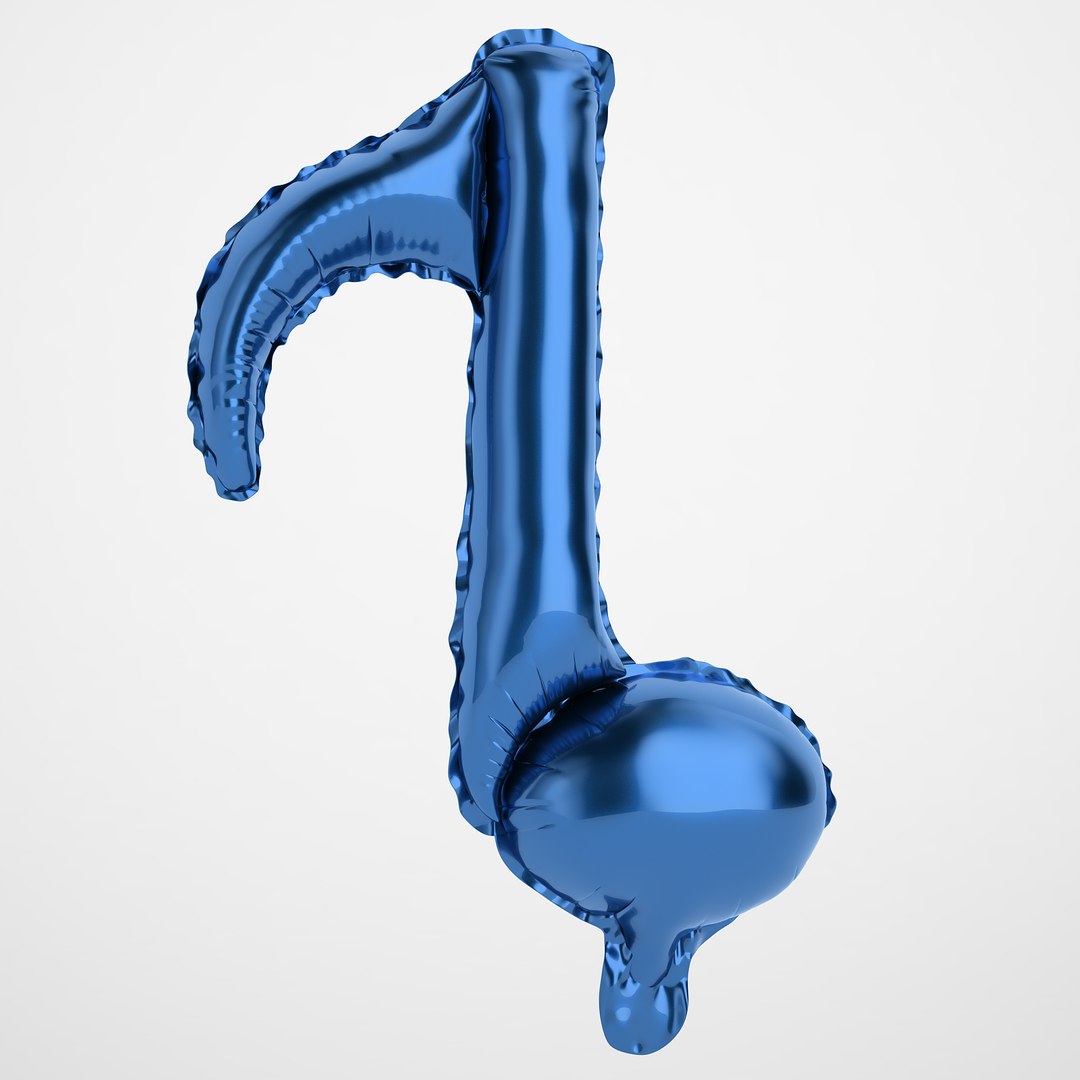 Foil balloon note 3D - TurboSquid 1455649