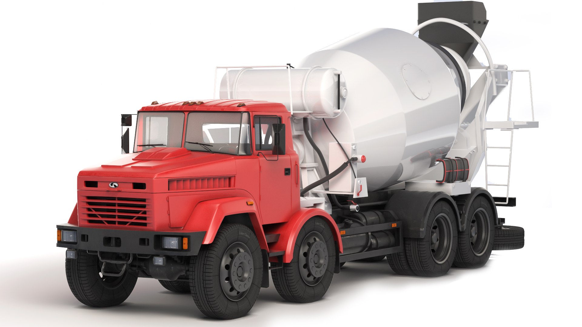 KrAZ 7133P4 cement mixer 2011 3D - TurboSquid 1915613