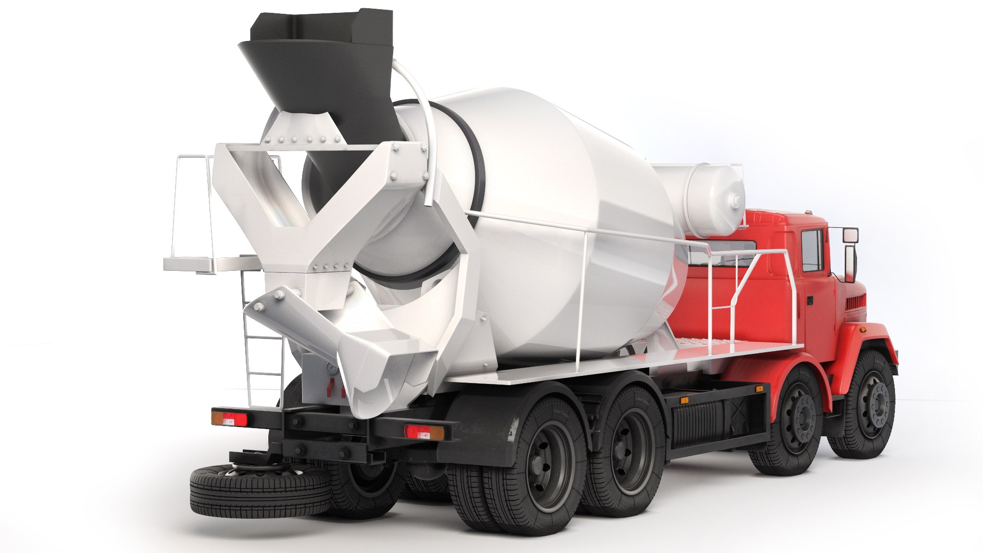 KrAZ 7133P4 cement mixer 2011 3D - TurboSquid 1915613