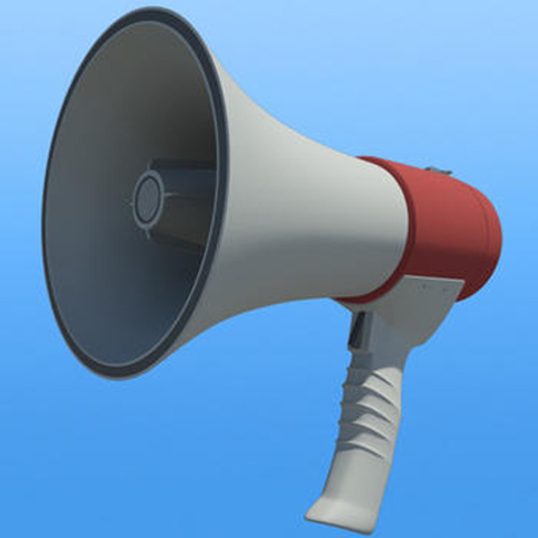 3d Megaphone Model