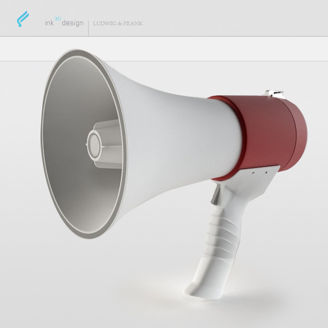 3d Megaphone Model