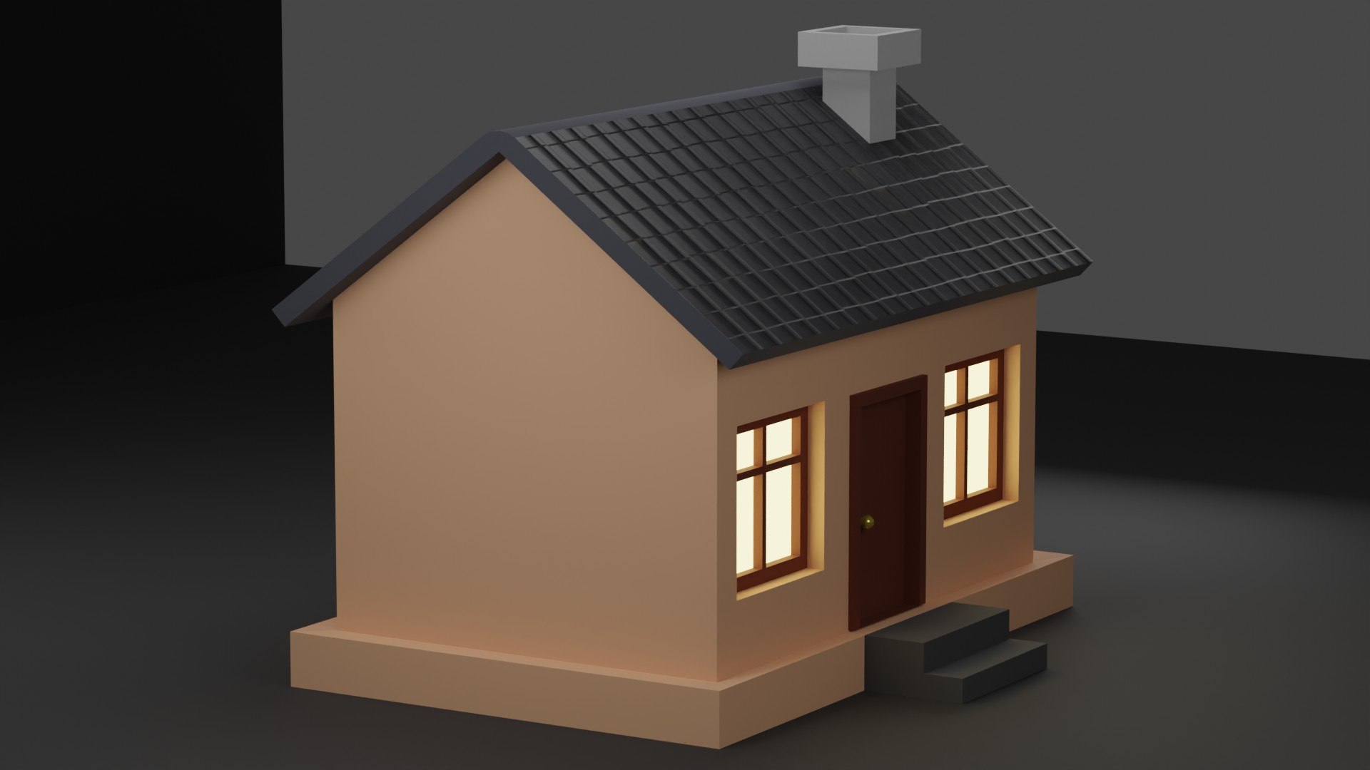 3D Simple House Low-poly Model - TurboSquid 2379821