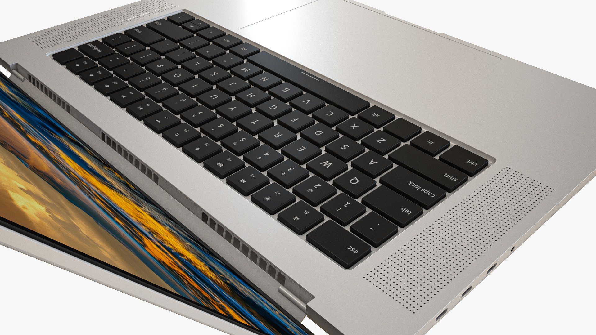 3D Model Laptop White - TurboSquid 2099567