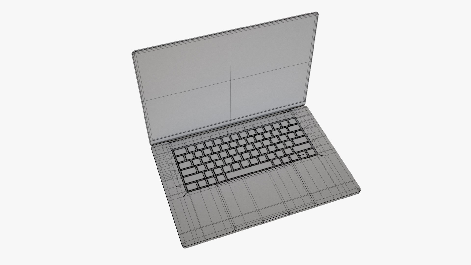3D Model Laptop White - TurboSquid 2099567