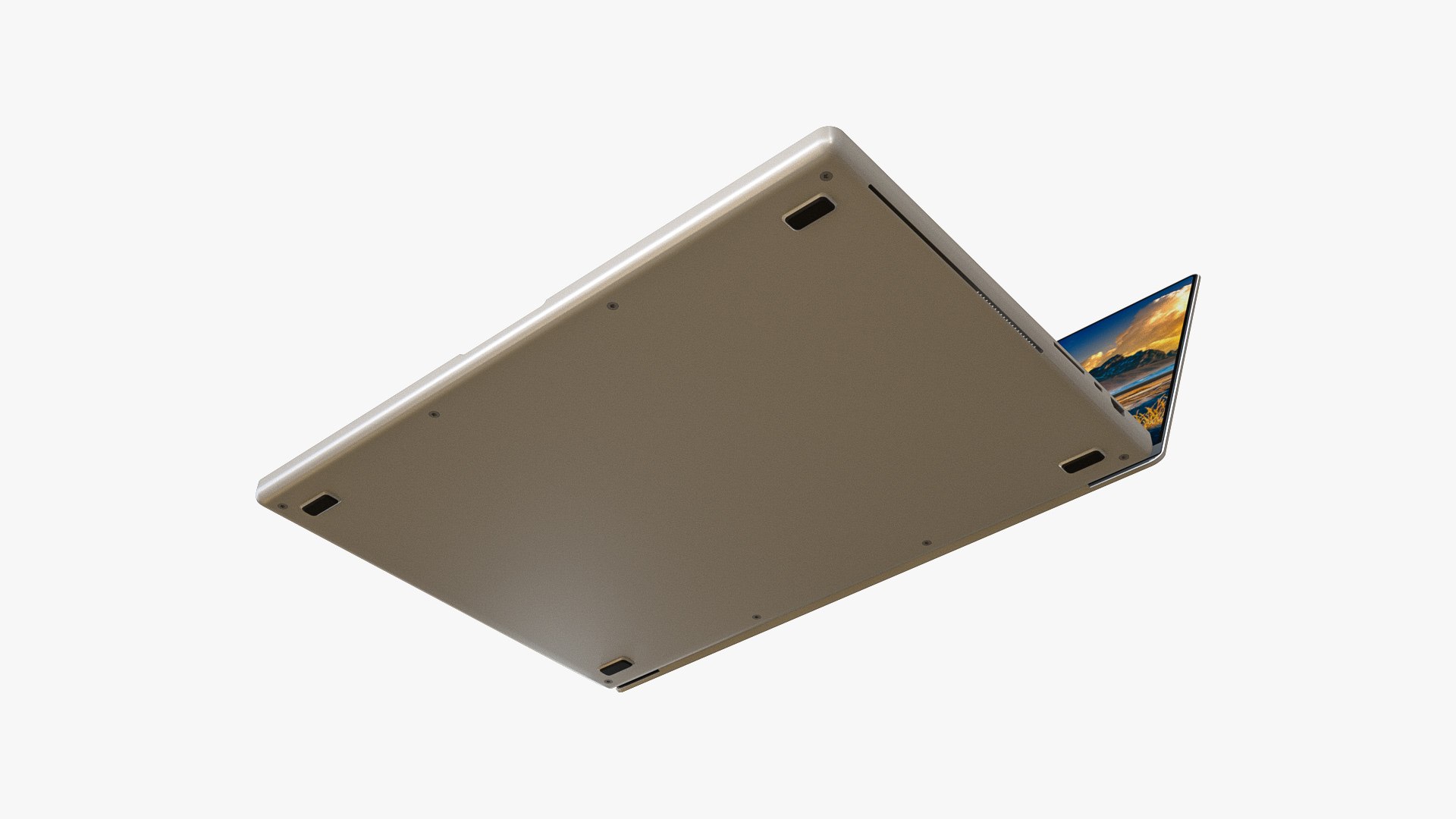 3D Model Laptop White - TurboSquid 2099567