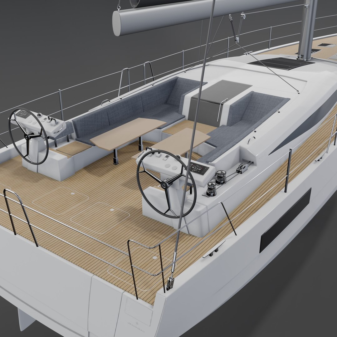 3D Jeanneau Yachts 60 3D Yacht Model - TurboSquid 2180210