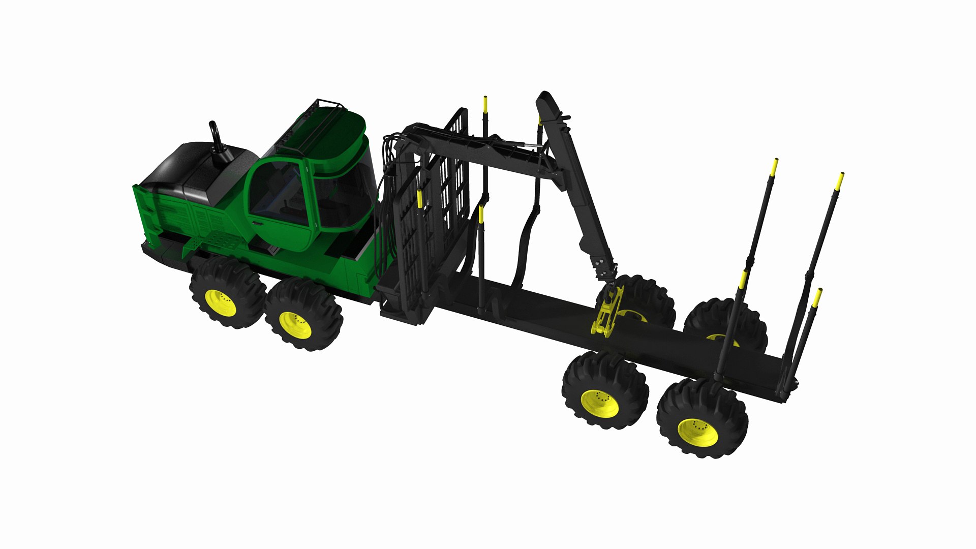 Forestry Forwarder 3D Model - TurboSquid 1387871