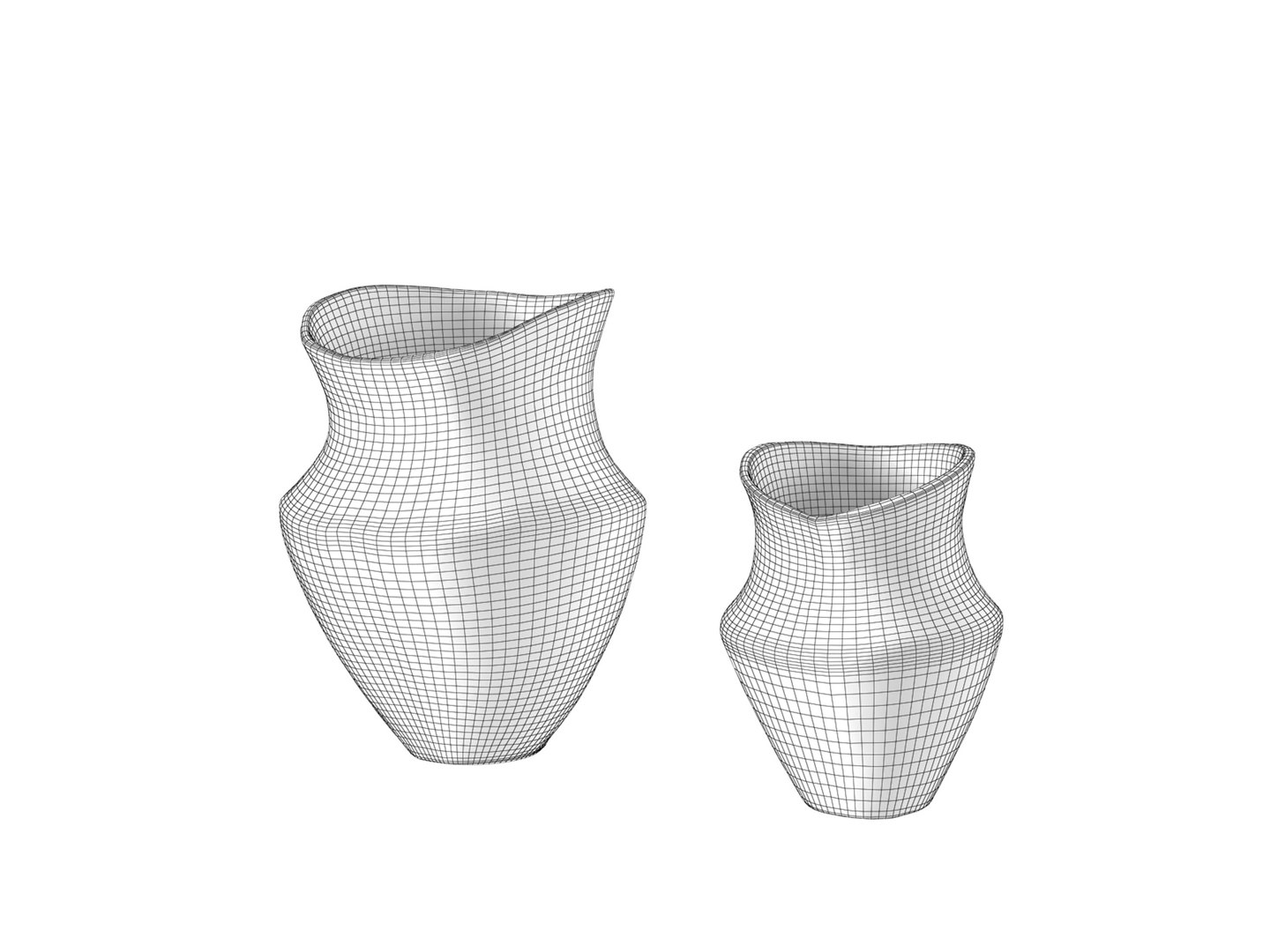 3D Model Irregular-shaped Vases - TurboSquid 2152609