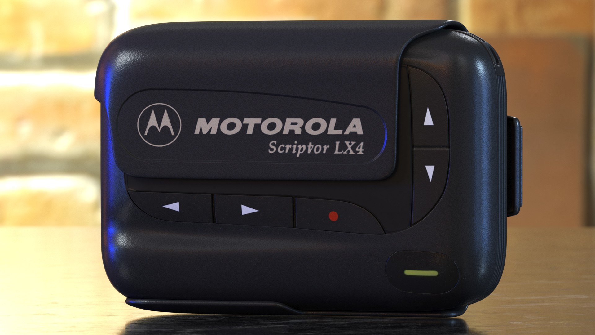 Motorola Scriptor LX4 Pager In Case Model - TurboSquid 1948570