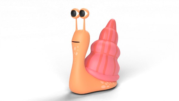 3D Cartoon Snail model - TurboSquid 2014361