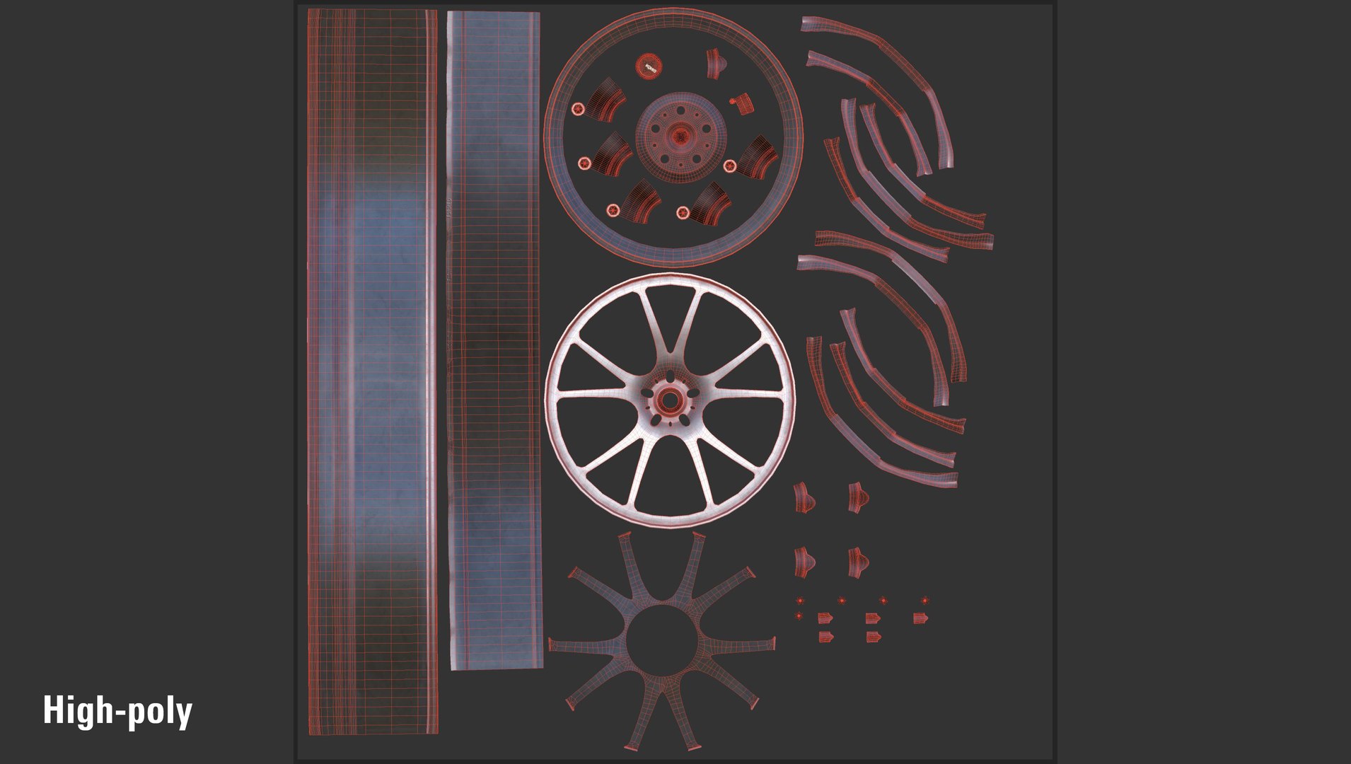 Konig Freeform 18x9 PCD 5x100 Rim 3D Model - TurboSquid 1996715