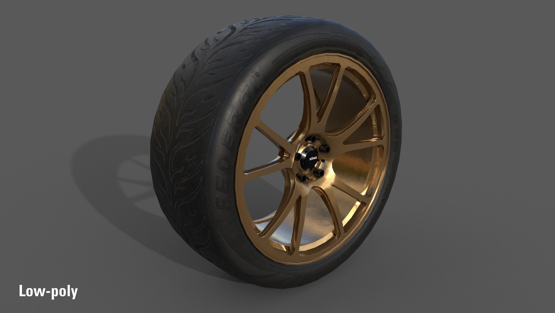 Konig Freeform 18x9 PCD 5x100 Rim 3D Model - TurboSquid 1996715