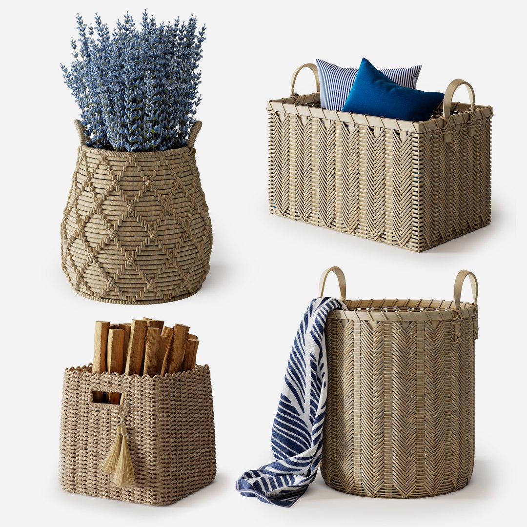 Baskets Set 17 3D model - TurboSquid 2065505
