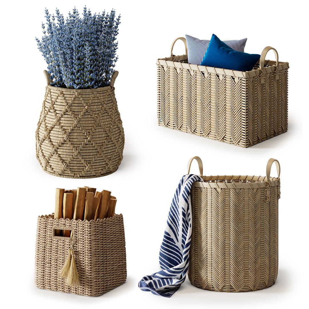 Baskets Set 17 3D model - TurboSquid 2065505