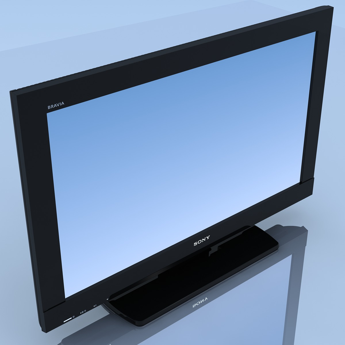 tv sony bravia 3d model