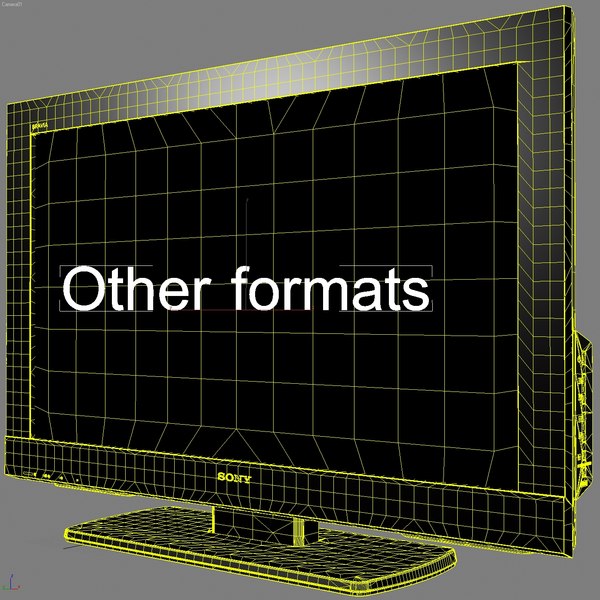tv sony bravia 3d model