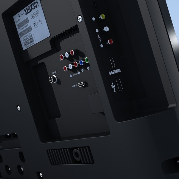 tv sony bravia 3d model