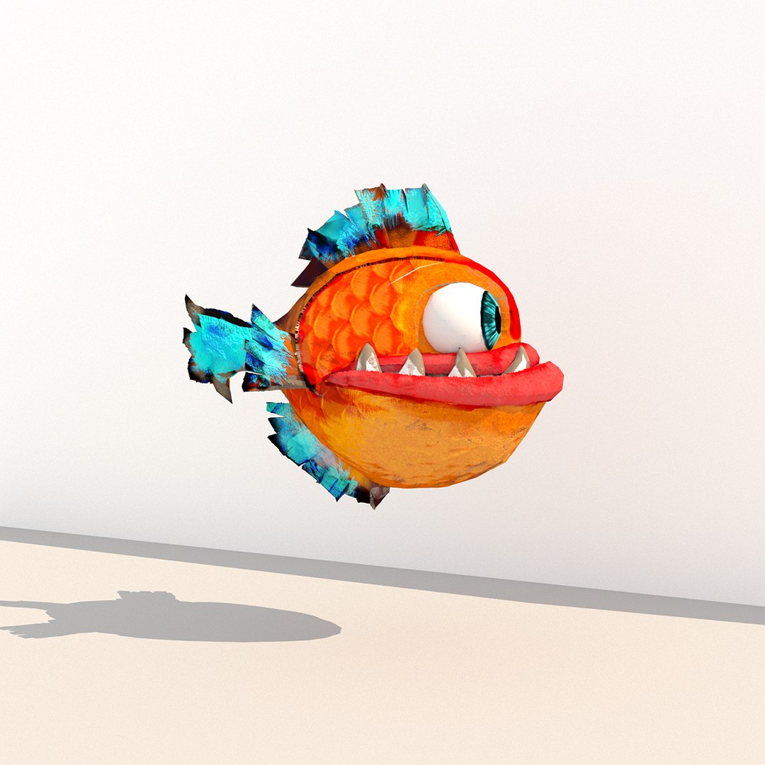 Cartoon Fish 3D Model - TurboSquid 1251239