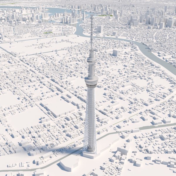 3D model tokyo skytree broadcasting tower - TurboSquid 1493319