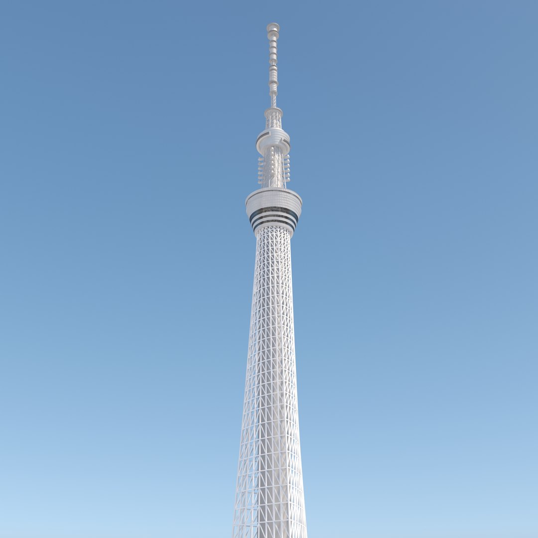 3D Tokyo Skytree TV Tower And Environment - TurboSquid 1783009