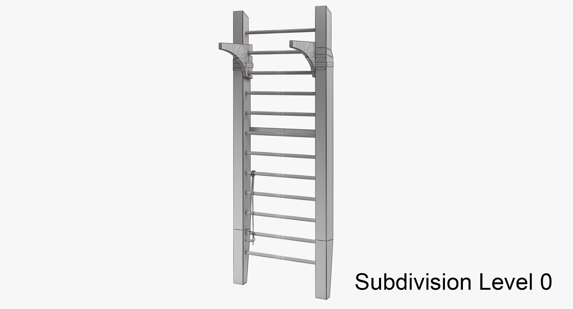 3D Swedish Ladder Wall Model - TurboSquid 2217298
