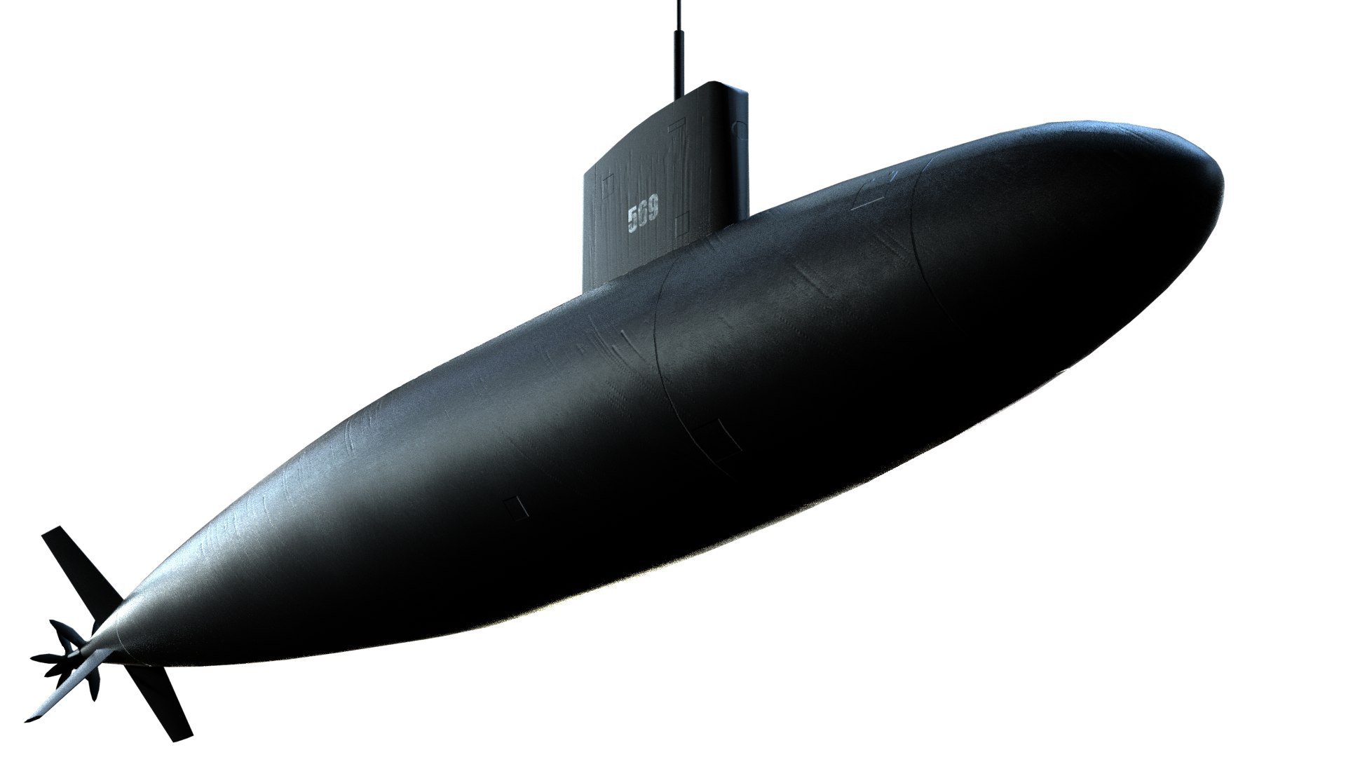 USS Albacore Submarine model - TurboSquid 2152878