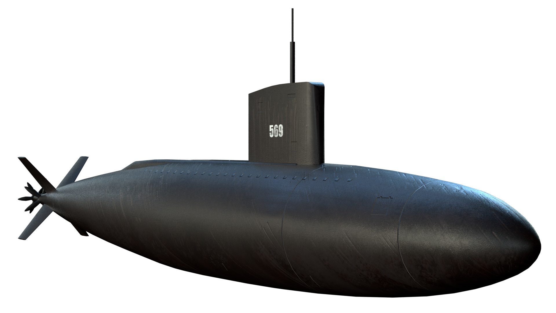 USS Albacore Submarine model - TurboSquid 2152878