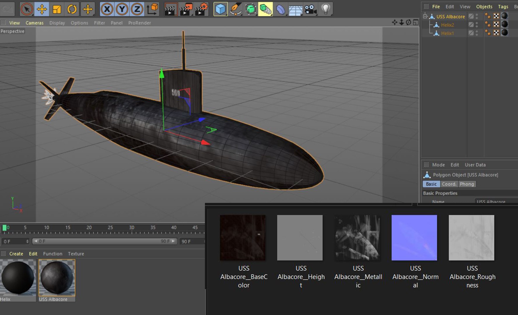 USS Albacore Submarine model - TurboSquid 2152878