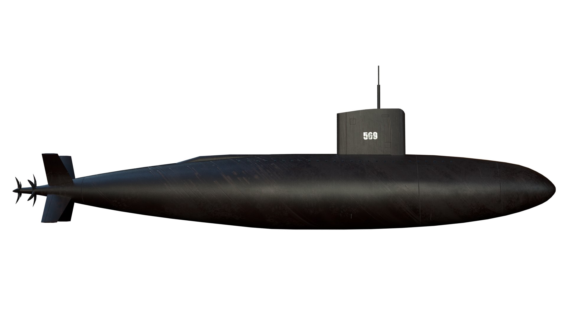 USS Albacore Submarine model - TurboSquid 2152878