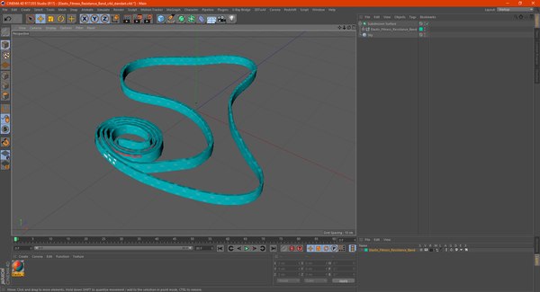 Elastic fitness resistance band 3D model - TurboSquid 1618974