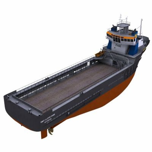 psv platform vessel supplies 3d model