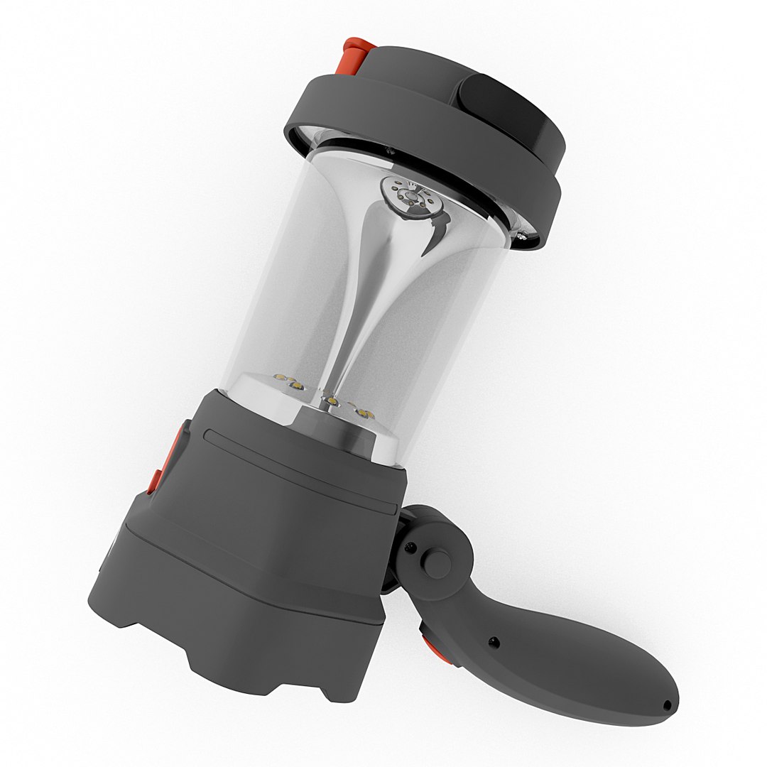 3d Model Led Lantern Flashlight Dynamo
