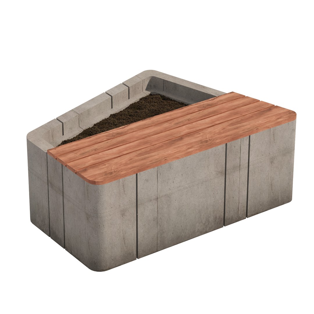 3D Modular Planters - TurboSquid 1960256