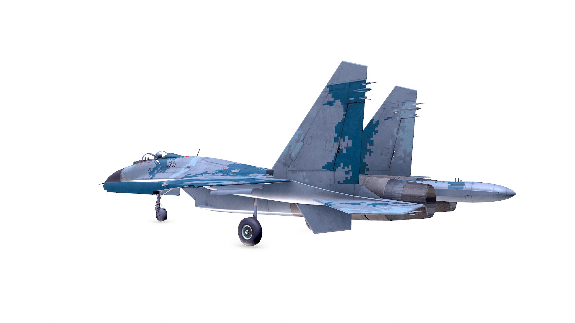 Sukhoi Su-27 Model - TurboSquid 1668780