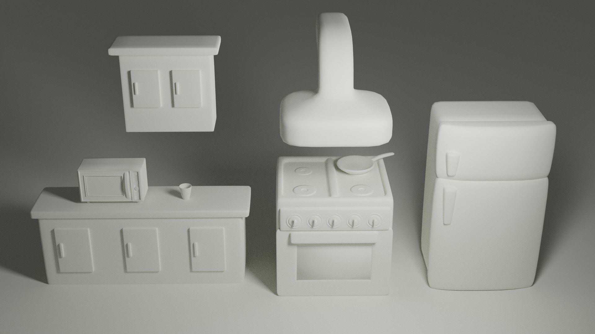 Kitchen Asset 3D Model - TurboSquid 1925073