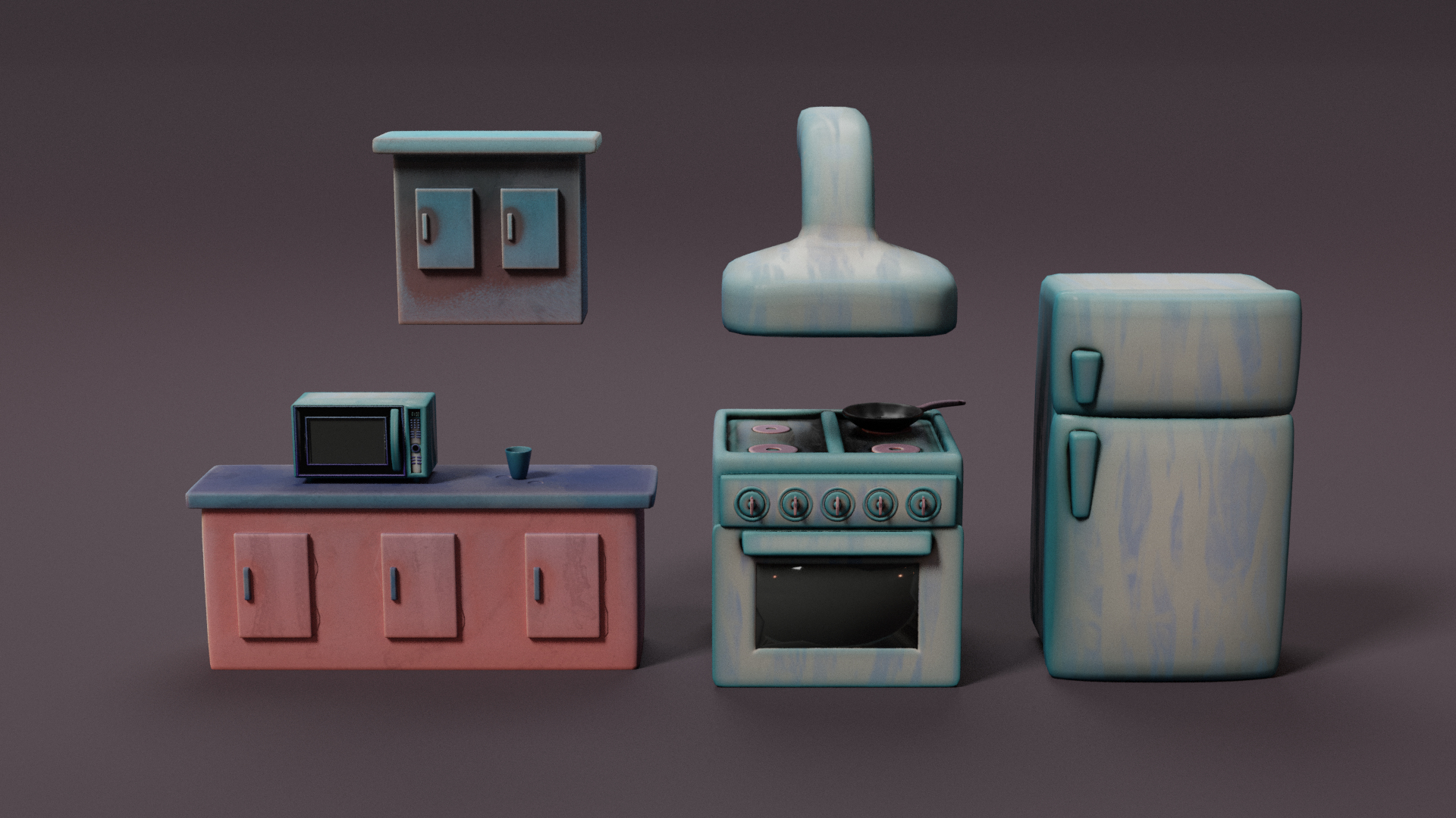 Kitchen Asset 3D Model - TurboSquid 1925073