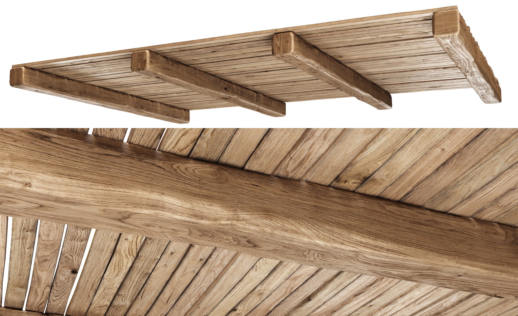 Stright Wooden Ceiling V4 Model - TurboSquid 2031492