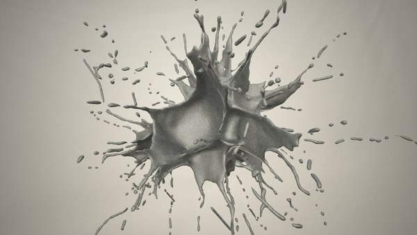 liquid splash 3d model